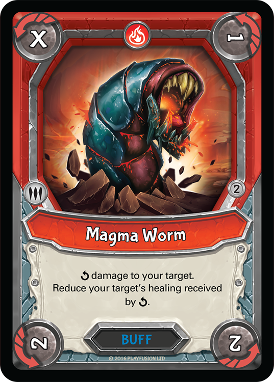 Magma Worm (Claimed) - Mythical - Lightseekers TCG