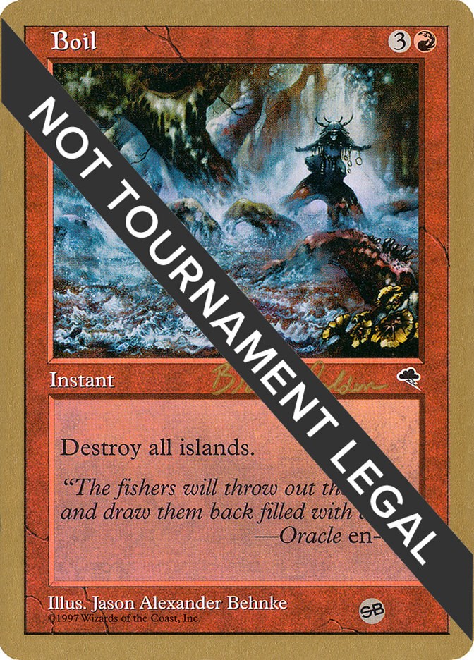 Boil - 1998 Brian Selden (TMP) (SB) - World Championship Decks - Magic ...