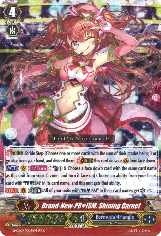 Brand-New-PRISM, Shining Garnet - G-CB07: Divas' Festa - Cardfight Vanguard