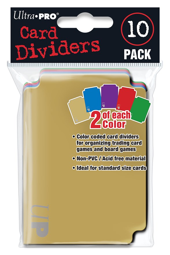 Card Dividers Standard - Color (10-Pack) - Ultra Pro Card Dividers ...