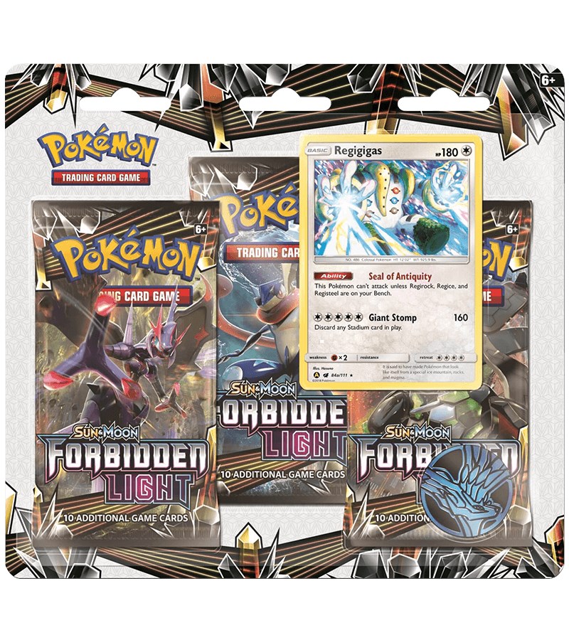 Forbidden Light 3 Pack Blister [Regigigas] - SM - Forbidden Light - Pokemon