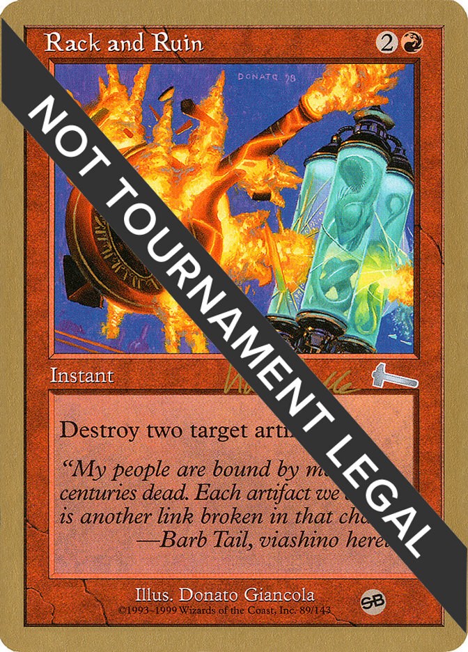 Rack and Ruin - 1999 Kai Budde (ULG) (SB) - World Championship Decks ...