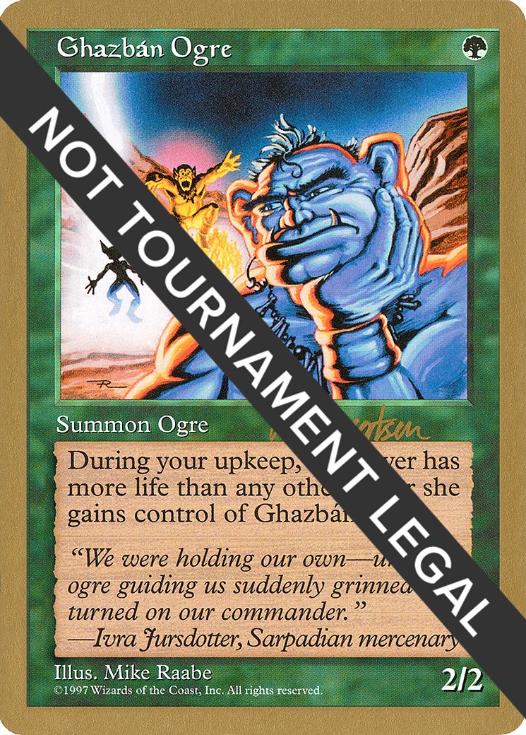 Ghazban Ogre - 1997 Svend Geertsen (5ED) - World Championship Decks ...