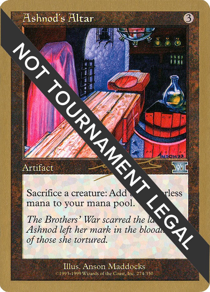 Ashnod's Altar - 2000 Nicolas Labarre (6ED) - World Championship Decks ...