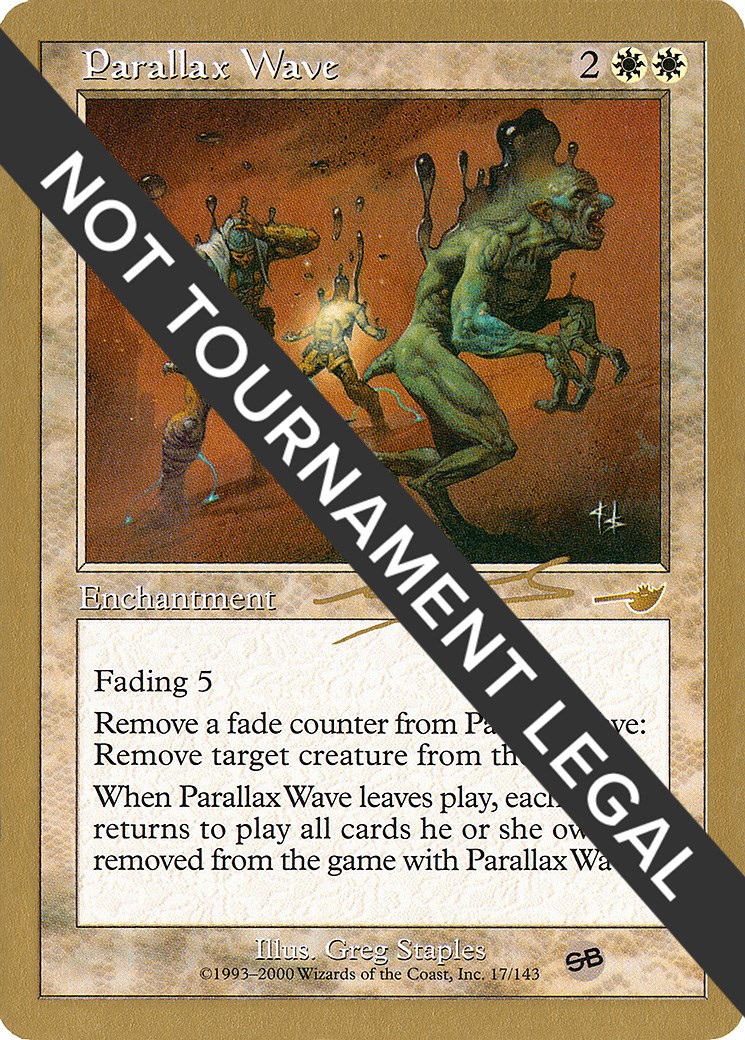 Parallax Wave - 2000 Nicolas Labarre (NMS) (SB) - World Championship Decks - Magic: The Gathering