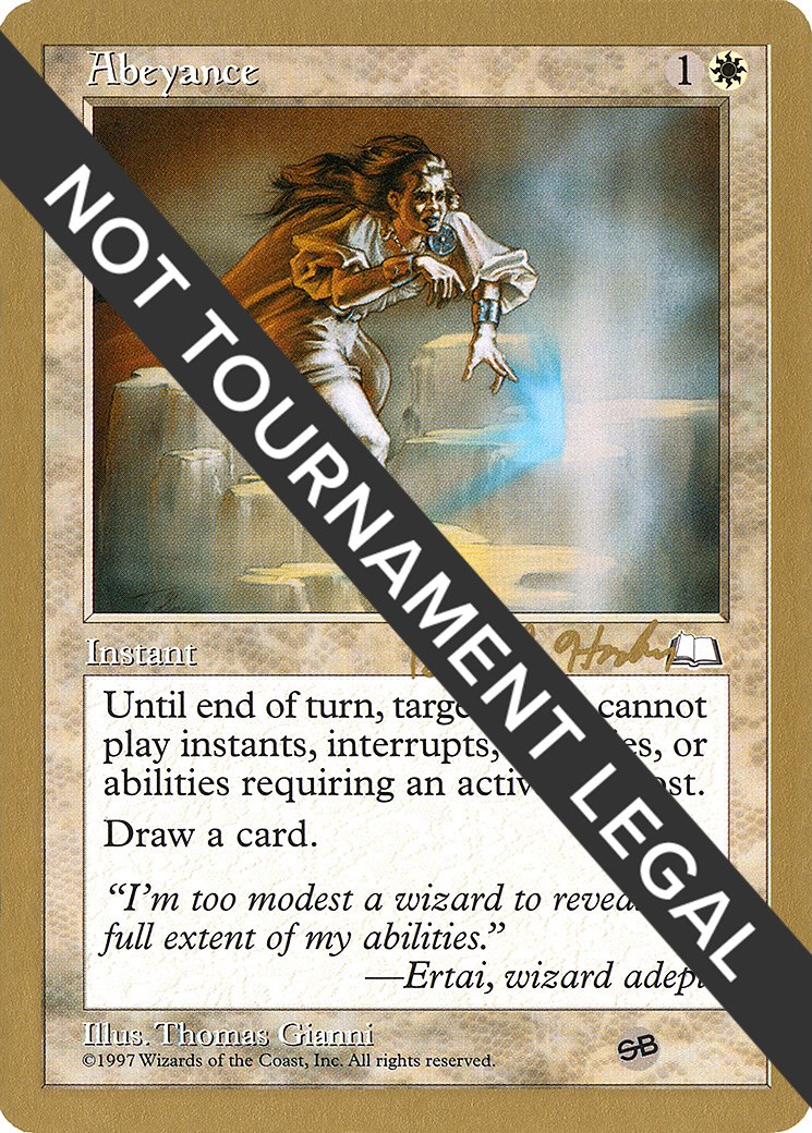 Abeyance - 1998 Brian Hacker (WTH) (SB) - World Championship Decks ...