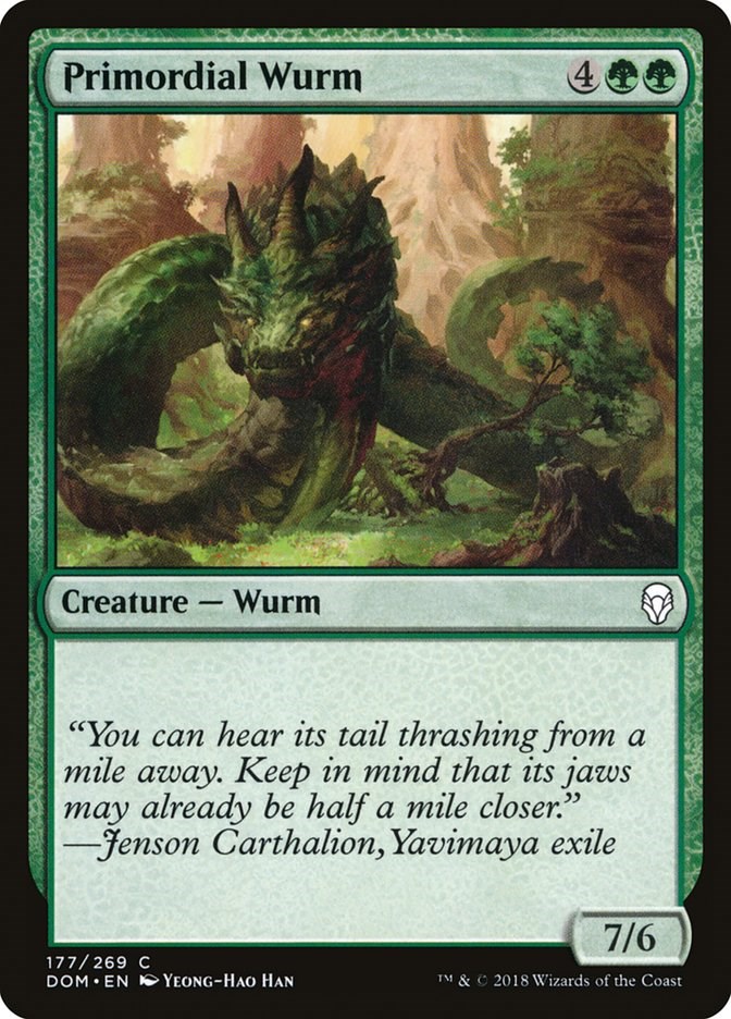 Primordial Wurm - Dominaria - Magic: The Gathering