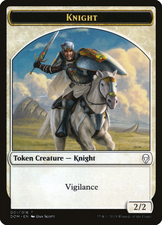 Knight Token (001) - Dominaria - Magic: The Gathering