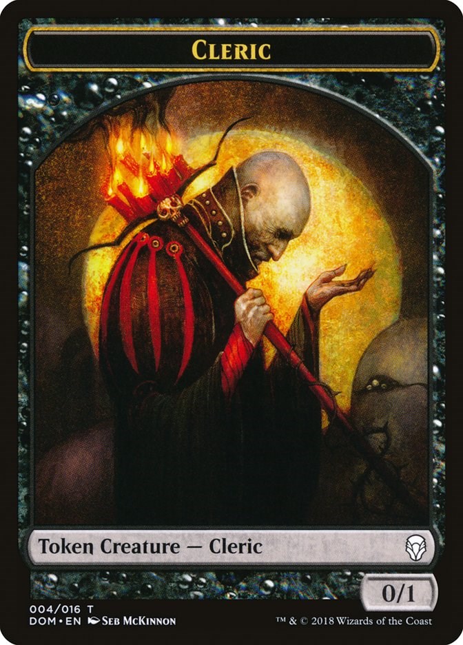 Cleric Token - Dominaria - Magic: The Gathering