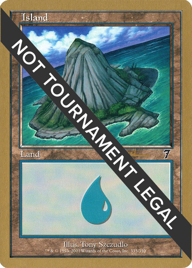 Island (335) - 2001 Alex Borteh (7ED) - World Championship Decks ...