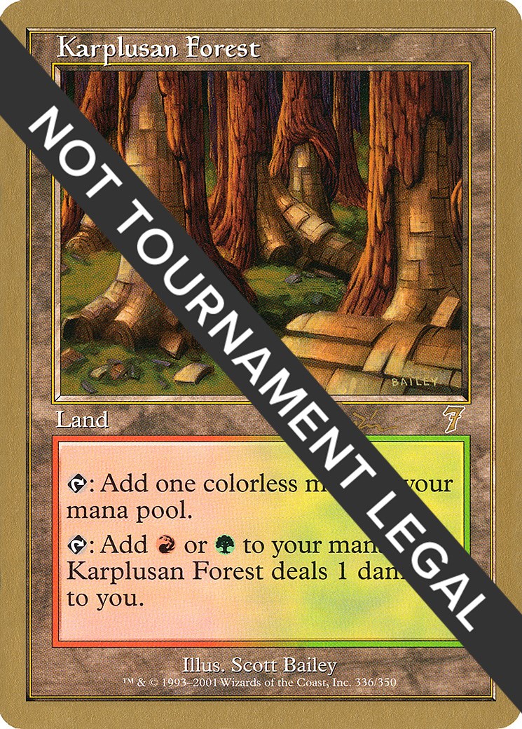 Karplusan Forest - 2001 Jan Tomcani (7ED) - World Championship Decks ...