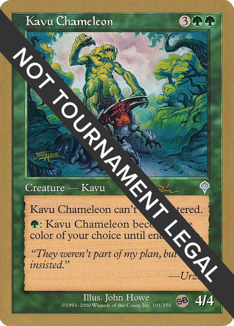 Kavu Chameleon - 2001 Jan Tomcani (INV) (SB) - World Championship Decks ...