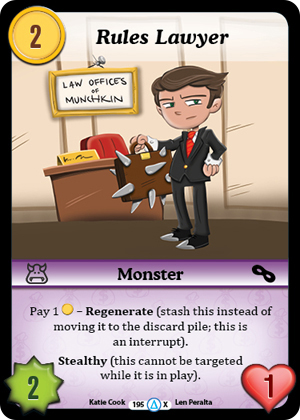 Rules Lawyer - Season 1 - Munchkin CCG