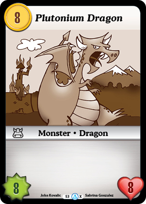 Plutonium Dragon (Alt 1) - Season 1 - Munchkin CCG