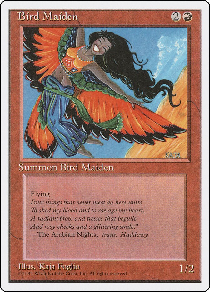 Bird Maiden - Fourth Edition - Magic: The Gathering