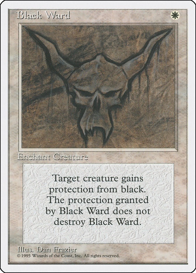 Black Ward - Fourth Edition - Magic: The Gathering