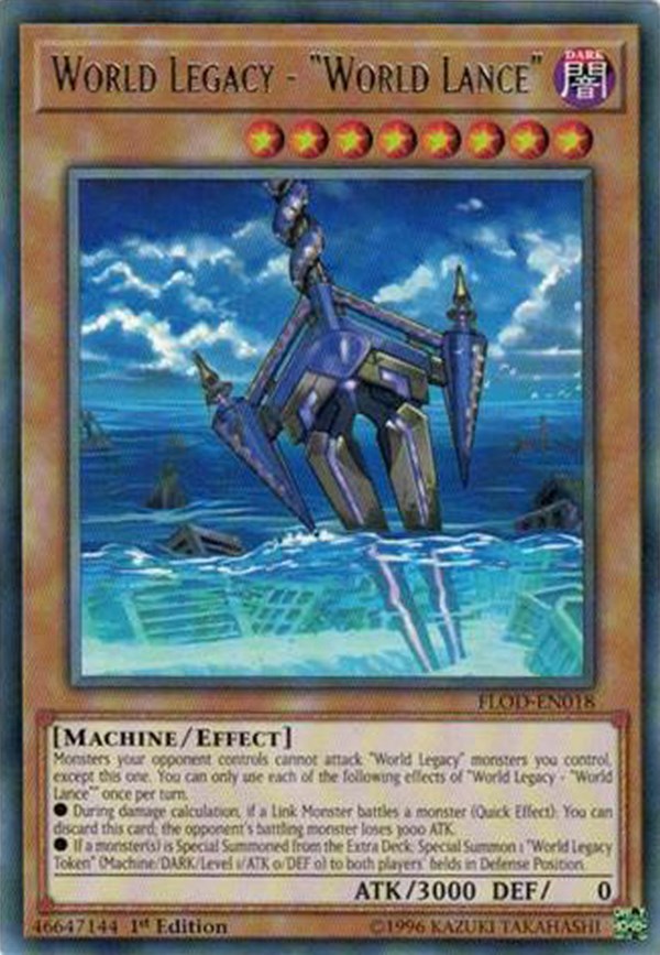 World Legacy - "World Lance" - Flames of Destruction - YuGiOh