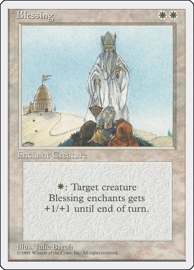 Blessing - Fourth Edition - Magic: The Gathering