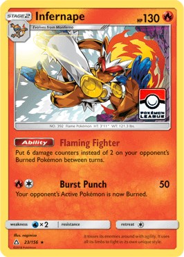 Infernape Mega Evolution Card