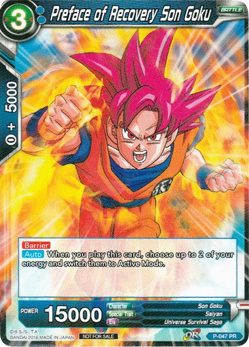 Preface of Recovery Son Goku - Promotion Cards - Dragon Ball Super: Masters