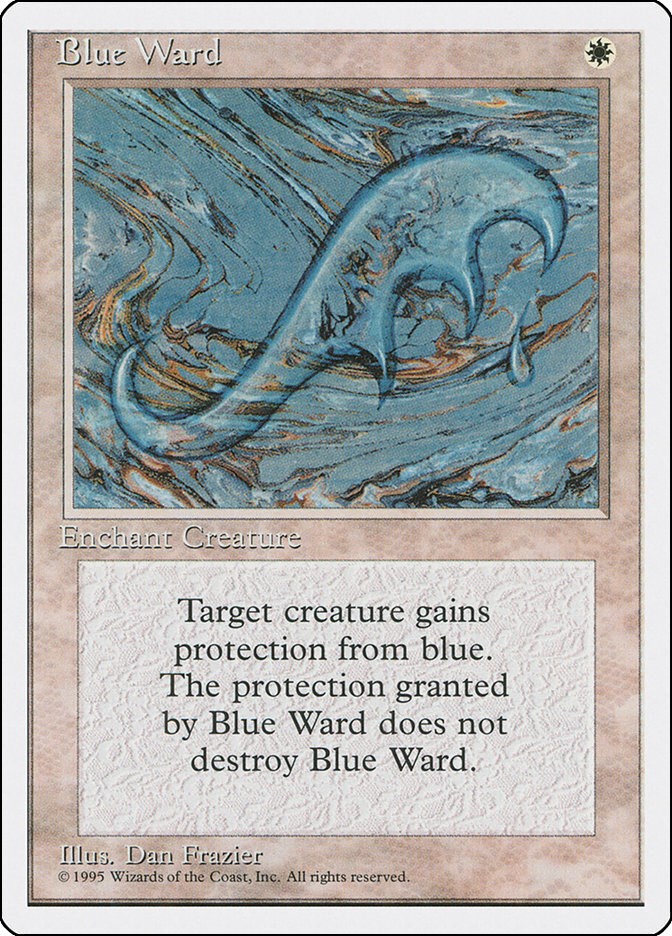 Blue Ward - Fourth Edition - Magic: The Gathering