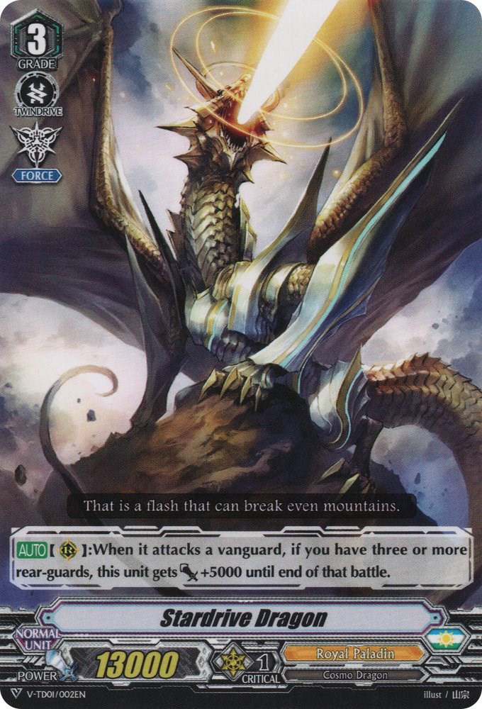 Stardrive Dragon - V-TD01: Aichi Sendou - Cardfight Vanguard