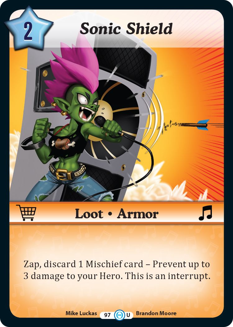 Sonic Shield - The Desolation of Blarg - Munchkin CCG