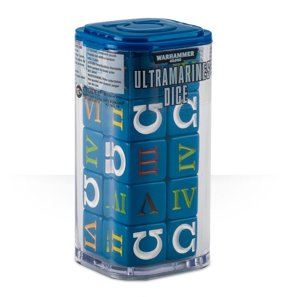 Warhammer: 40K - Ultramarines Dice (20-Pack) - Warhammer Game ...