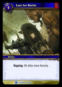 Lust for Battle - Heroes of Azeroth - WoW