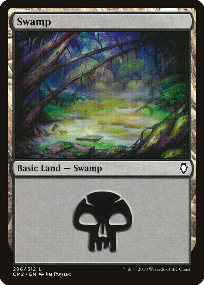 Swamp (296) - Commander Anthology Volume II - Magic: The Gathering