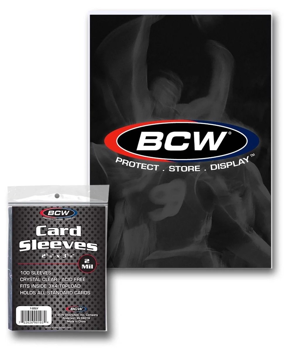 Standard Card Sleeves - Clear (100-Pack) - BCW Card Sleeves - Card Sleeves