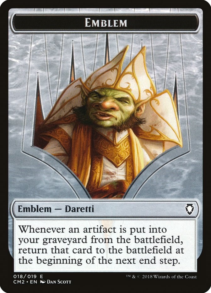 Emblem - Daretti, Scrap Savant - Commander Anthology Volume II - Magic ...