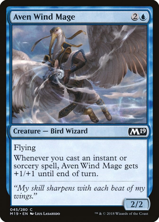 Aven Wind Mage - Core Set 2019 - Magic: The Gathering