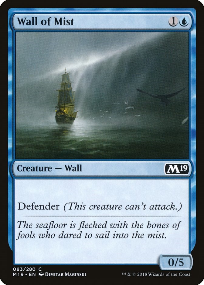 Wall of Mist - Core Set 2019 - Magic: The Gathering