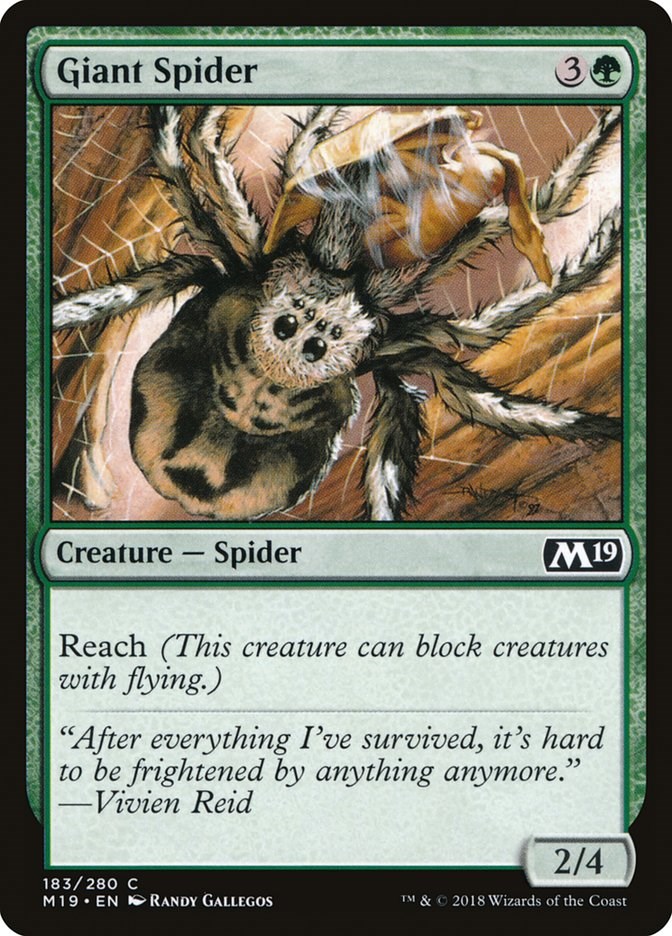 Giant Spider - Core Set 2019 - Magic: The Gathering