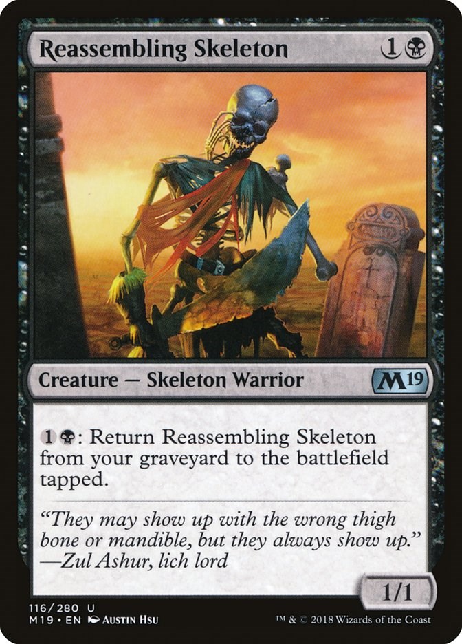Reassembling Skeleton - Core Set 2019 - Magic: The Gathering