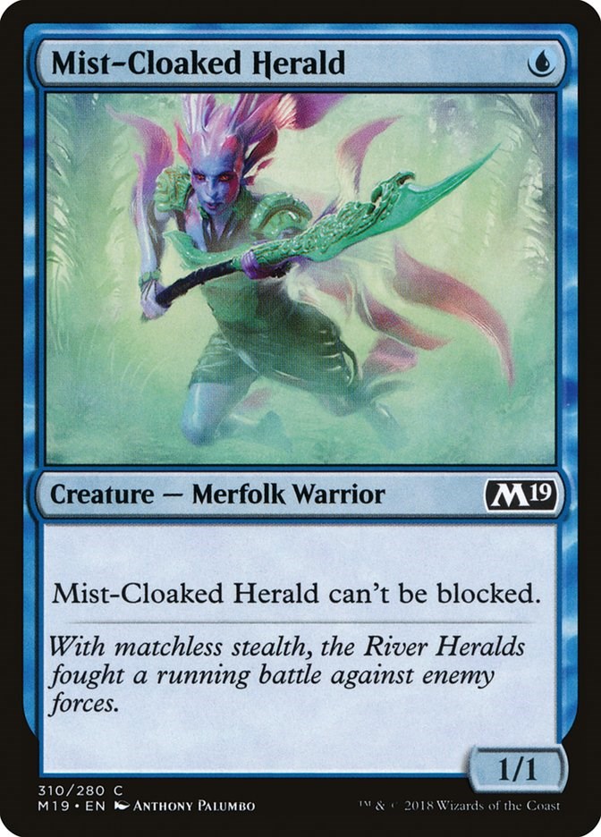 Mist-Cloaked Herald - Core Set 2019 - Magic: The Gathering