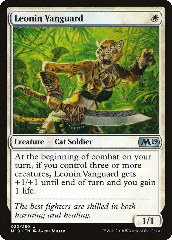 Leonin Vanguard - Core Set 2019 - Magic: The Gathering