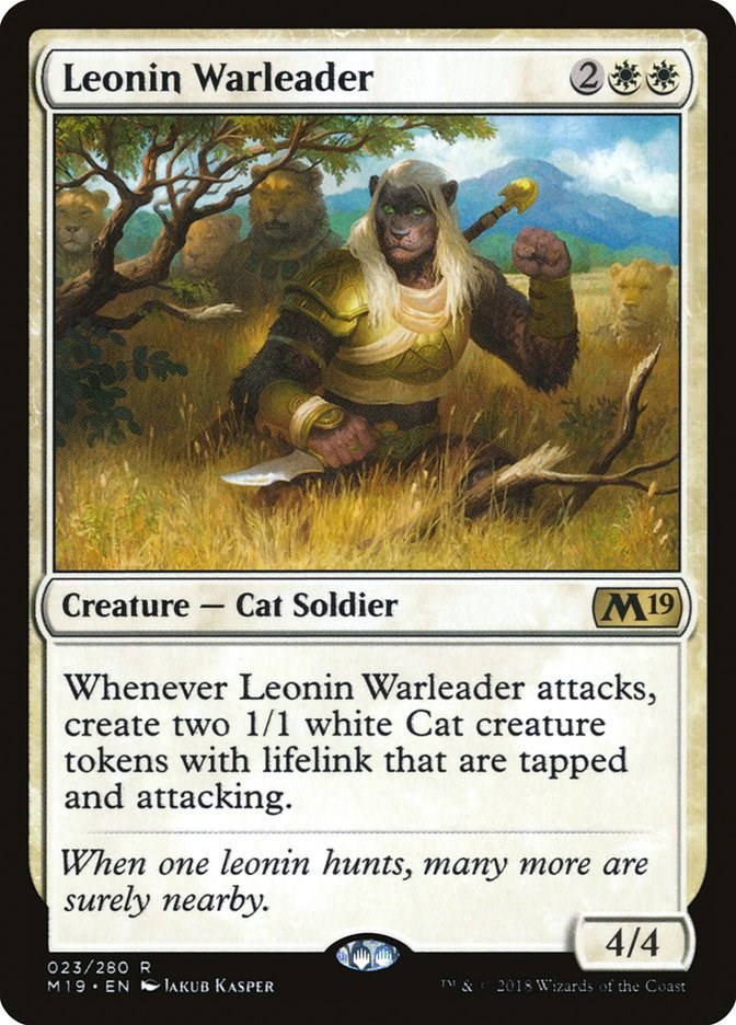 Leonin Warleader - Core Set 2019 - Magic: The Gathering