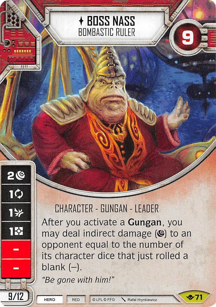 Boss Nass - Bombastic Ruler (Card Only) - Way of the Force - Star Wars ...