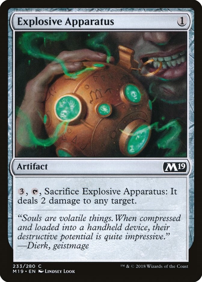 Explosive Apparatus - Core Set 2019 - Magic: The Gathering