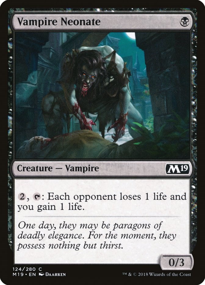 Vampire Neonate - Core Set 2019 - Magic: The Gathering