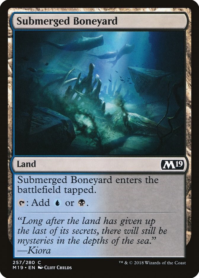 Submerged Boneyard - Core Set 2019 - Magic: The Gathering