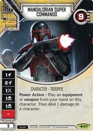 Mandalorian Super Commando (Card Only) - Way of the Force - Star Wars ...