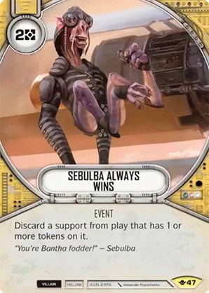 Sebulba Always Wins - Way of the Force - Star Wars: Destiny