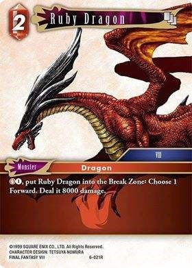 Ruby Dragon - Opus VI - Final Fantasy TCG