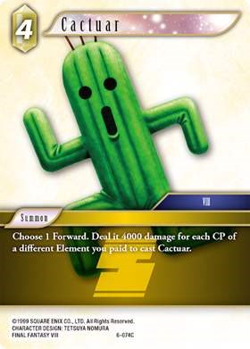 Cactuar - Opus VI - Final Fantasy TCG