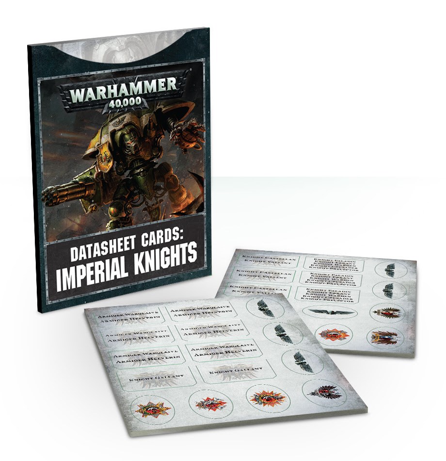 Warhammer 40K: Datasheet Cards - Imperial Knights - Warhammer Game ...