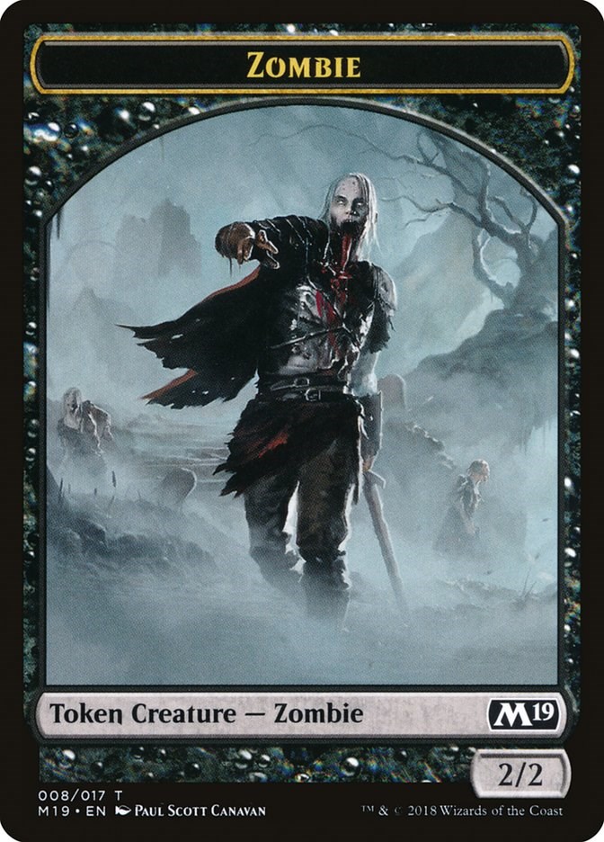 Zombie Token - Core Set 2019 - Magic: The Gathering