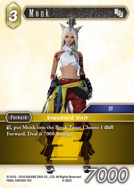 Monk - Opus VI - Final Fantasy TCG